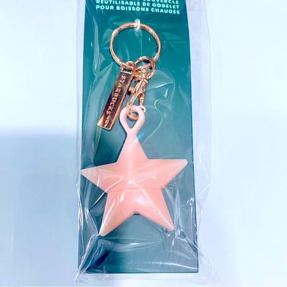 Starbucks | Other | Starbucks Stopper Pink Star Holiday Reusable Hot ...